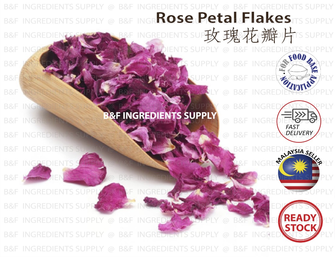French Rose Petals | Edible Dried Rose Flower Petals Flake